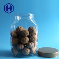 China 110mm Transparent 2600ml PET Plastic Jar with Screw Top for Pet Food Lollipop for sale