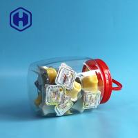 China 2250ml Square Large Mouth Plastic Pickle Jars With Handle PET Packing for sale