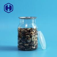 China Custom 510ml Clear PET Can For Nuts packing Easy Open And Bring for sale