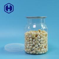 China Custom 510ml Clear PET Can For Nuts packing Easy Open And Bring for sale