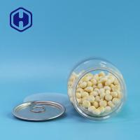 China Custom 510ml Clear PET Can For Nuts packing Easy Open And Bring for sale