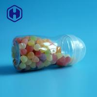 China 490ml 16.5oz Wide Mouth Leak Proof Transparent PET Plastic Jar 70mm Diameter for sale
