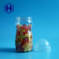 China 490ml 16.5oz Wide Mouth Leak Proof Transparent PET Plastic Jar 70mm Diameter for sale