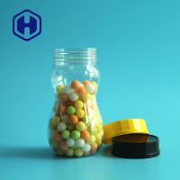 China Gourd Shape 290ml Leak Proof Plastic Jar With Lids Nuts Food Packaging for sale