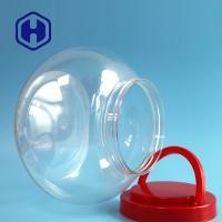 China 3740ml 126oz Large Round PET Plastic Jar with Lid and Handle for Gift Packaging for sale
