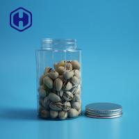 China 116mm Height Empty Plastic Packaging Jar 360ml Round Aluminum Screw Cap for sale
