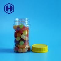 China Bulk Sweets Biscuits 230ml Round Screw Lid Plastic Jars  Diameter 54mm for sale