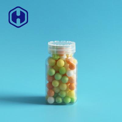 China Mini 100ml Plastic Packaging Jar For Chocolate Beans Sweets Granule Small Square for sale