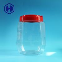 China 2480ml Leak Proof PET Food Grade Plastic Jar with Screw Lid Wide Mouth 120mm for sale