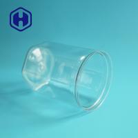 China Hexagonal 520ml Bpa Free Easy Open PET Empty Plastic Can For Food Bulk Packaging for sale