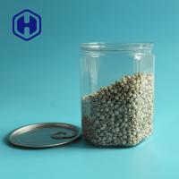 China Hexagonal 520ml Bpa Free Easy Open PET Empty Plastic Can For Food Bulk Packaging for sale