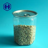 China Hexagonal 520ml Bpa Free Easy Open PET Empty Plastic Can For Food Bulk Packaging for sale