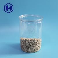 China 1000ml Transparent PET Plastic Food Can with Aluminum EOE Lid for Popcorn Packaging for sale