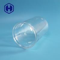China 1000ml Transparent PET Plastic Food Can with Aluminum EOE Lid for Popcorn Packaging for sale