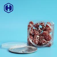 China 610ml Square PET Can with Aluminum Lid for Dry Fruits Grains Empty Transparent Food Grade Plastic for sale