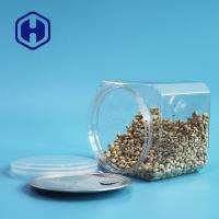 China 610ml Square PET Can with Aluminum Lid for Dry Fruits Grains Empty Transparent Food Grade Plastic for sale