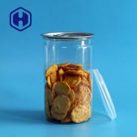 China Food Grade PET Plastic Canning Cans 680ml 83.3mm Diameter Transparent Spice Container for sale