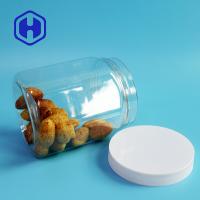 China 630ml Hexagonal Biscuit Plastic PET Jars Wide Mouth 87mm Diameter for sale