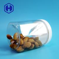 China 630ml Hexagonal Biscuit Plastic PET Jars Wide Mouth 87mm Diameter for sale