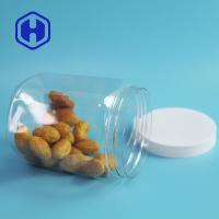 China 630ml Hexagonal Biscuit Plastic PET Jars Wide Mouth 87mm Diameter for sale