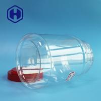 China 120mm 2920ml Transparent PET Plastic Jar with Screw Cap and Aluminum Foil Sealing for sale