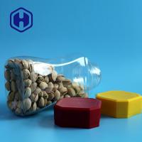 China Clear 800ml Powder Beans Plastic Packaging Jar 180mm Height for sale
