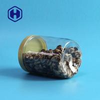 China Transparent 500ml Plastic Packaging Jar Screw Lid Custom Logo for sale