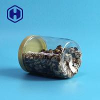 China Transparent 500ml Plastic Packaging Jar Screw Lid Custom Logo for sale