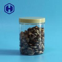 China Transparent 500ml Plastic Packaging Jar Screw Lid Custom Logo for sale