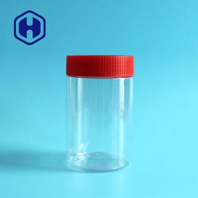 China Wholesale 475ml Round PET Jar with Lid Food Grade Plastic Container for Kitchen Storage for sale