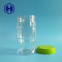 China Airtight 30oz 900ml Sealable Plastic Packing Jar With Liner Lids for sale