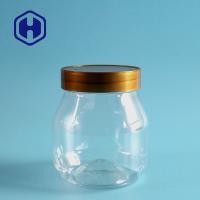 China SGS PET Plastic Jar 330ml 11oz Food Grade Packaging for Biscuits Snacks Peanuts Baby Food for sale