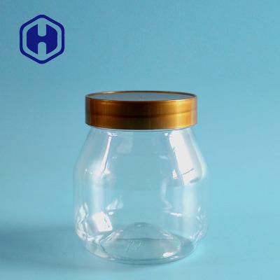 China SGS PET Plastic Jar 330ml 11oz Food Grade Packaging for Biscuits Snacks Peanuts Baby Food for sale