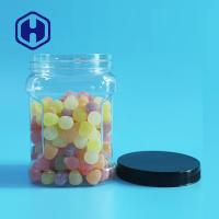 China 720ml 24oz Home Storage Square Plastic Jar Bpa Free Transparent for sale
