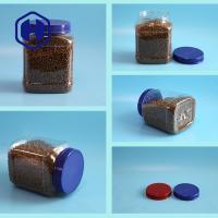 China Biscuits Nuts Chocolate packing plastic jar Wide Mouth Square 1930ml 65oz for sale