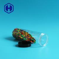 China 420ml Clear PET Tall Plastic Jar with Aluminium Foil Seal for Long Pasta Noodle Decoration Packaging for sale