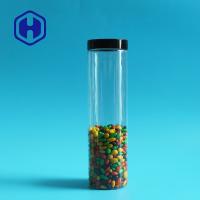 China 420ml Clear PET Tall Plastic Jar with Aluminium Foil Seal for Long Pasta Noodle Decoration Packaging for sale