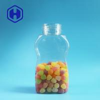 China 820ml Clear Unique Plastic Coffee Jar Packaging With Screw Lids Liner for sale