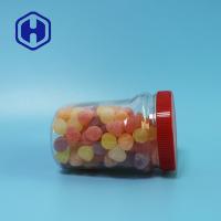 China 360ml Oval Food Grade PET Jar for Cashews Peanuts with Custom Plastic Cover for sale