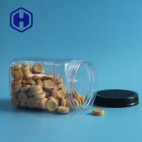 China 850ml BPA Free Square Plastic Grip Jar with Lid PET Food Packaging 28oz for sale