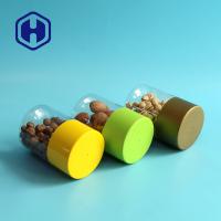 China 556ml 211# Transparent Empty PET Plastic Bottle Can With Screw Cover for sale