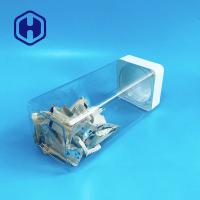 China 1140ml Square Plastic Jars Screw Top Food Grade Leak Proof Airtight PET Container for sale