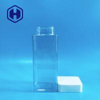 China 1140ml Square Plastic Jars Screw Top Food Grade Leak Proof Airtight PET Container for sale