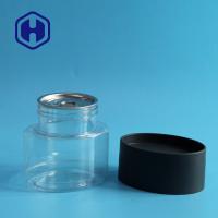 China Custom Plastic Packaging Jar 13oz Flat Oval Tin Can Dry Fruit  PET Storage Container for sale