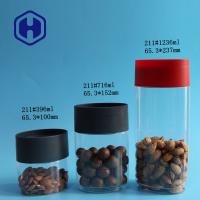 China Custom Plastic Packaging Jar 13oz Flat Oval Tin Can Dry Fruit  PET Storage Container for sale
