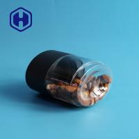 China Custom Plastic Packaging Jar 13oz Flat Oval Tin Can Dry Fruit  PET Storage Container for sale