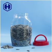 China 1850ml Large Wide Mouth Plastic Food Jar for Cookies Peanuts Airtight Storage for sale