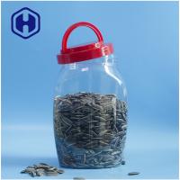 China 1850ml Large Wide Mouth Plastic Food Jar for Cookies Peanuts Airtight Storage for sale