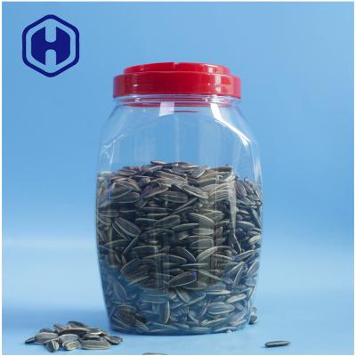 China 1850ml Large Wide Mouth Plastic Food Jar for Cookies Peanuts Airtight Storage for sale