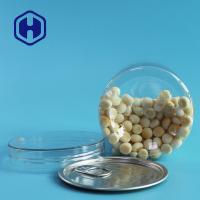 China 305# 500ml Transparent PET Food Plastic Can with Screw Lid Easy Open End for sale